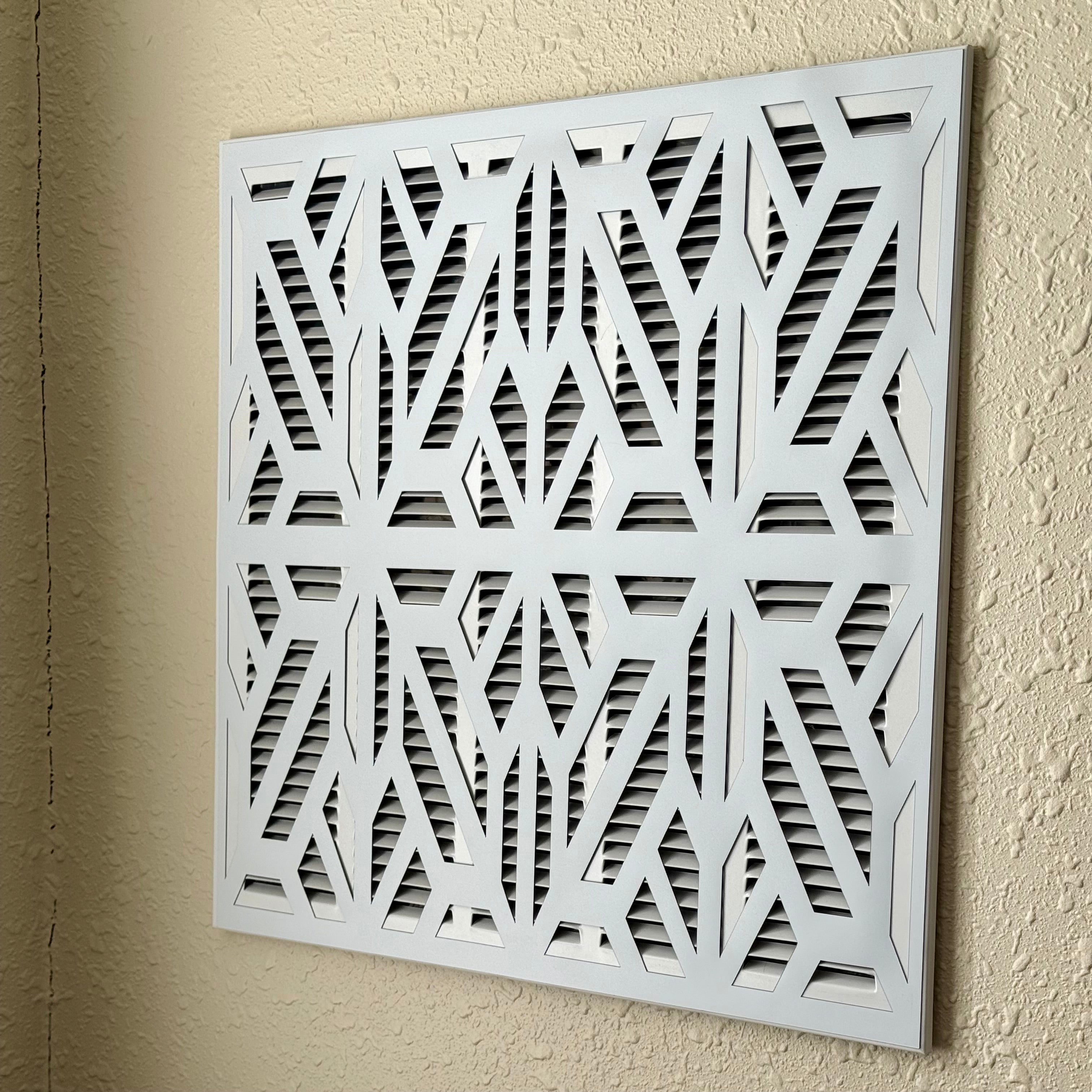 Custom Magnetic Air Vent Cover | Geometric Lattice – Revent Covers